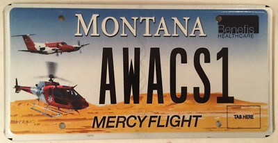 AIRCRAFT vanity AWACS license plate Helicopter Plane Boeing E-3 Sentry ...