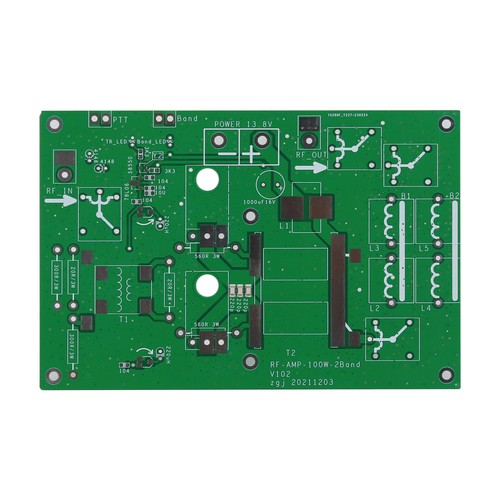 DIY Dual Band Shortwave RF Power Amplifier Board Kit 100W Automatic TX ...
