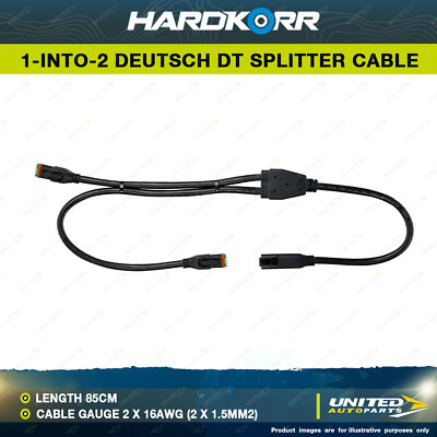 Hardkorr 1-Into-2 Deutsch DT Splitter Cable Double-insulated Oxygen ...