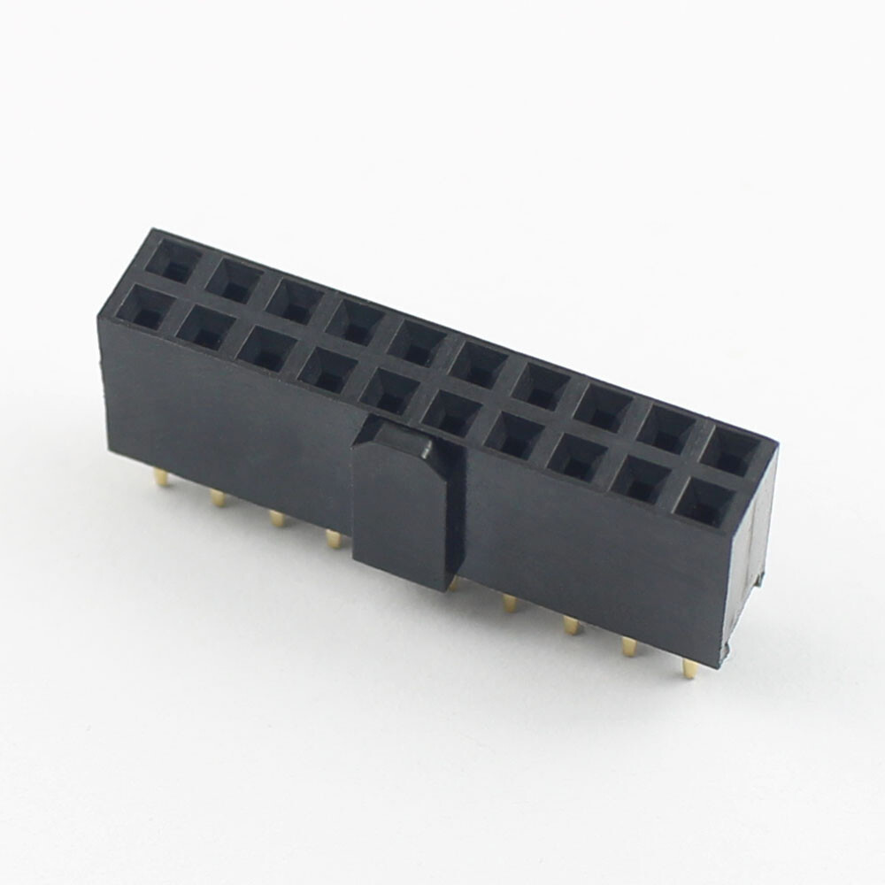 10Pcs 2.54mm Pitch 2x10 20 Pin Female Header Strip Connector Polarizing ...