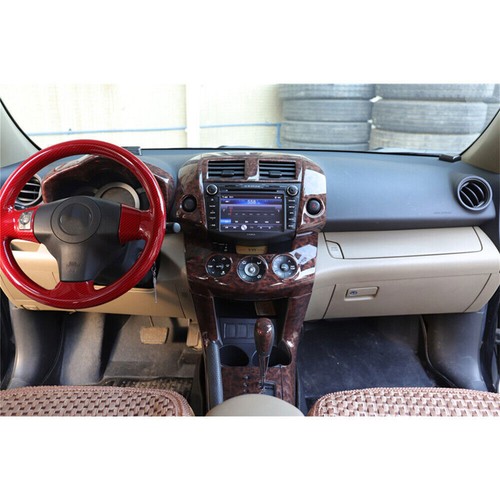 For Toyota RAV4 2009-2012 Brown Wood Grain Car Inner Dashboard Panel ...