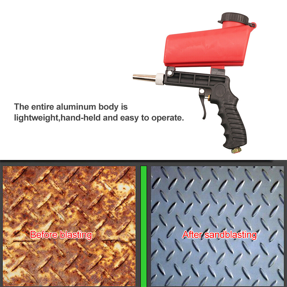 Portable Pneumatic Rust Blasting Handheld Sanding Gravity Sandblasting ...