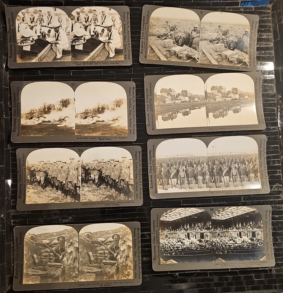 Keystone View Stereographic Library World War Through The Stereoscope ...