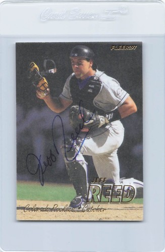1997 Fleer #314 Jeff Reed Rockies Signed Auto *K1491 | eBay