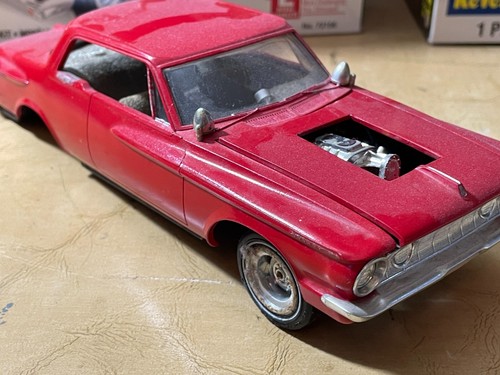 AMT ? 1962 Plymouth Fury Model Kit you finish Needs repair Built ...