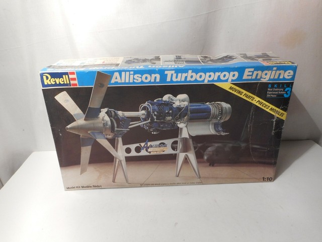 Revell 1/10 Scale Allison Turbo Prop Engine Kit# 8880 Made in USA 1991 ...