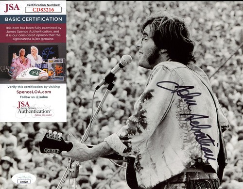 John Sebastian Singer 8x10 Do You Believe In Magic B&W Photo AUTO JSA ...