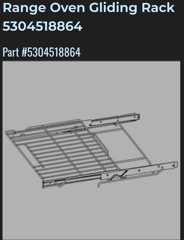 Frigidaire/Electrolux Oven Glide Rack Assembly. Part # 5304518864 | eBay