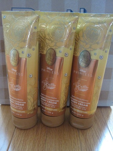 3x Bath & Body Works Disney Princess BELLE Ultimate Hydration Body ...