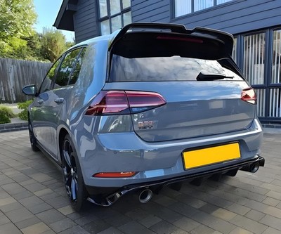 VW Golf R GTD GTI Oettinger Style Rear Gloss Black Boot Spoiler Wing ...