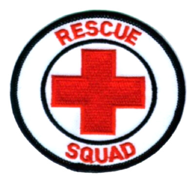 RESCUE SQUAD EMBROIDERED PATCH 4" - NEW - FREE SHIPPING | eBay