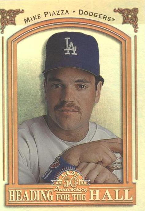 1998 Leaf - Heading for the Hall Mike Piazza #16 /3500 for sale online ...