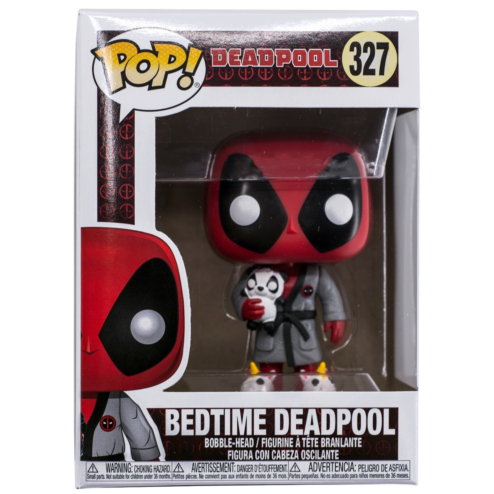 Marvel Bedtime Deadpool Funko Pop! #327 Bobblehead Playtime In Robe ...