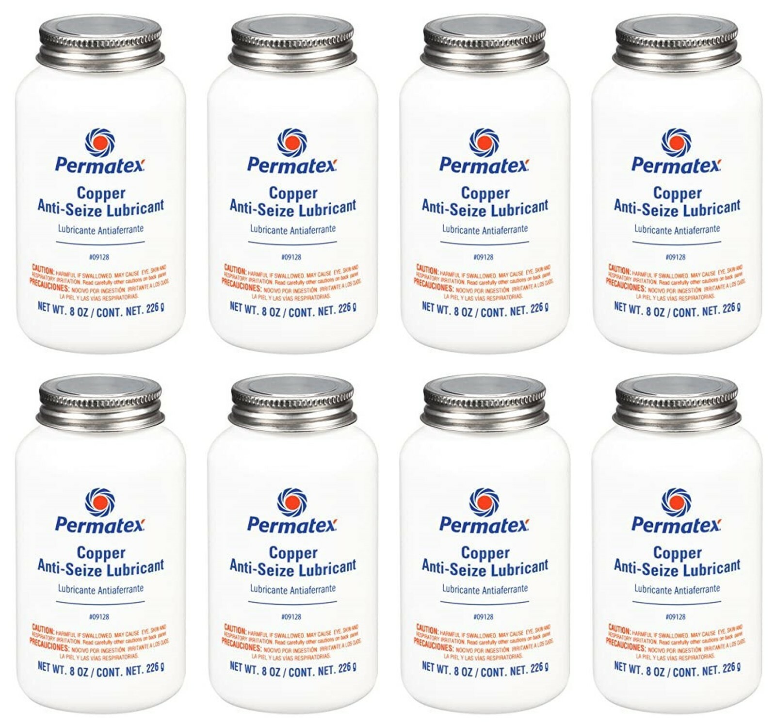 Permatex Set of 8 Copper Anti-Seize and Thread Lubricant 8 oz Brush-Top ...