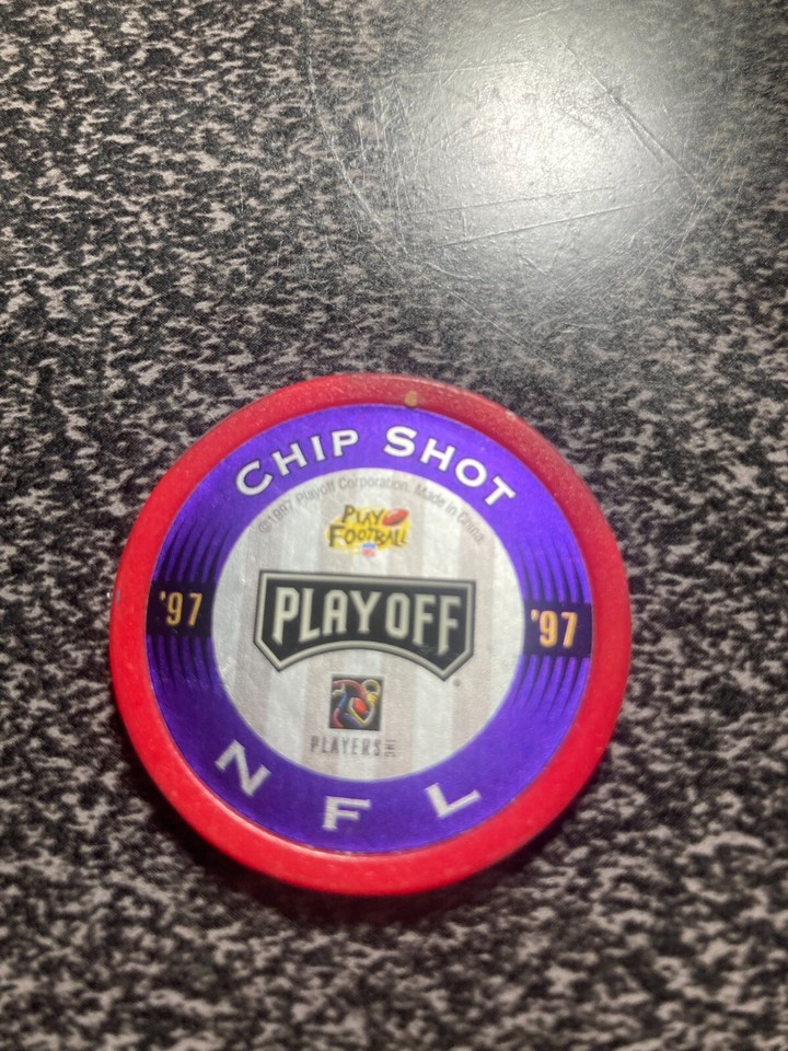 1997 PLAYOFF NFL CHIP SHOT COIN TERRELL DAVIS #145 RED | eBay