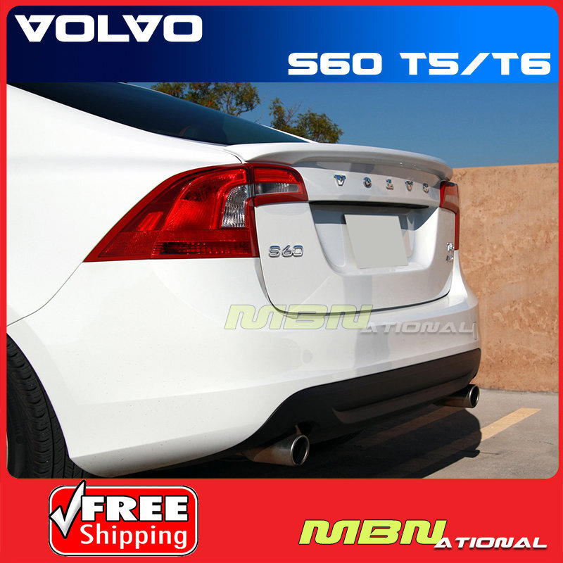 Spoiler Aero Wing For 2011-2017 Volvo S60 Primer Unpainted ABS Rear ...