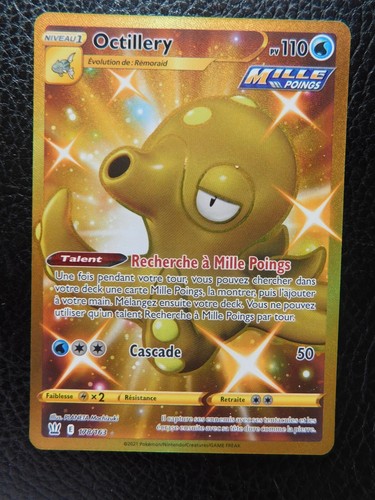 Carte Pokemon OCTILLERY 178/163 GOLD Secrète Epée et Bouclier 5 EB05 FR ...