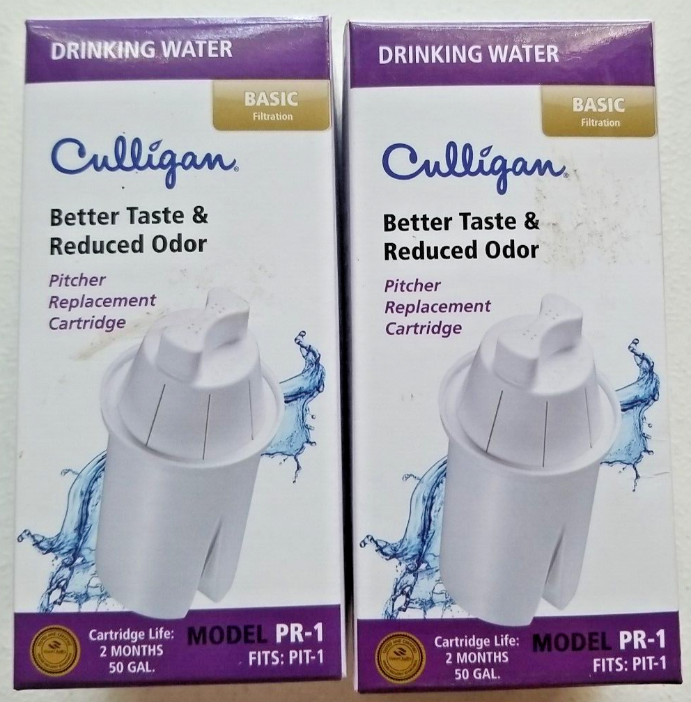 Culligan PR-1 Pitcher Replacement Cartridges Pack of 2 Fits Pitcher PIT ...