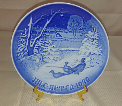 Bing & Grondahl Copenhagen Porcelain "Fuglenes Jul" Christmas Plate ...