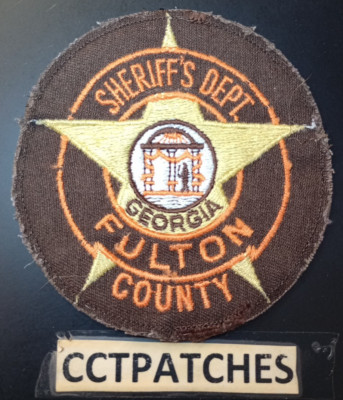 FULTON COUNTY, GEORGIA SHERIFF DEPT SHOULDER PATCH GA | eBay