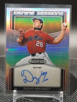 2022 Panini Prizm Draft Picks Baseball Doug Nikhazy Signing Sessions ...