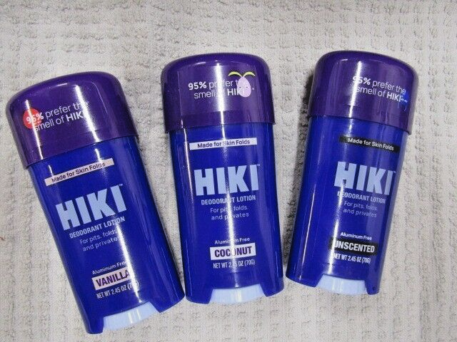 HIKI~U PICK 1 FROM 3 SCENTS~PITS,SKIN FOLDS,PRIVATES~DEODORANT LOTION 2 ...