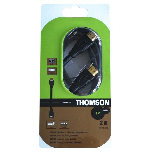 Thomson Premium Câble HDMI 2m 3D 1080p Full HD TV pour Bd Récepteur PC ...