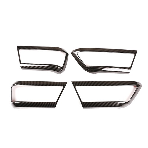 ABS Carbon Fiber Door Handle Frame Covers For Land Rover Defender 110 ...