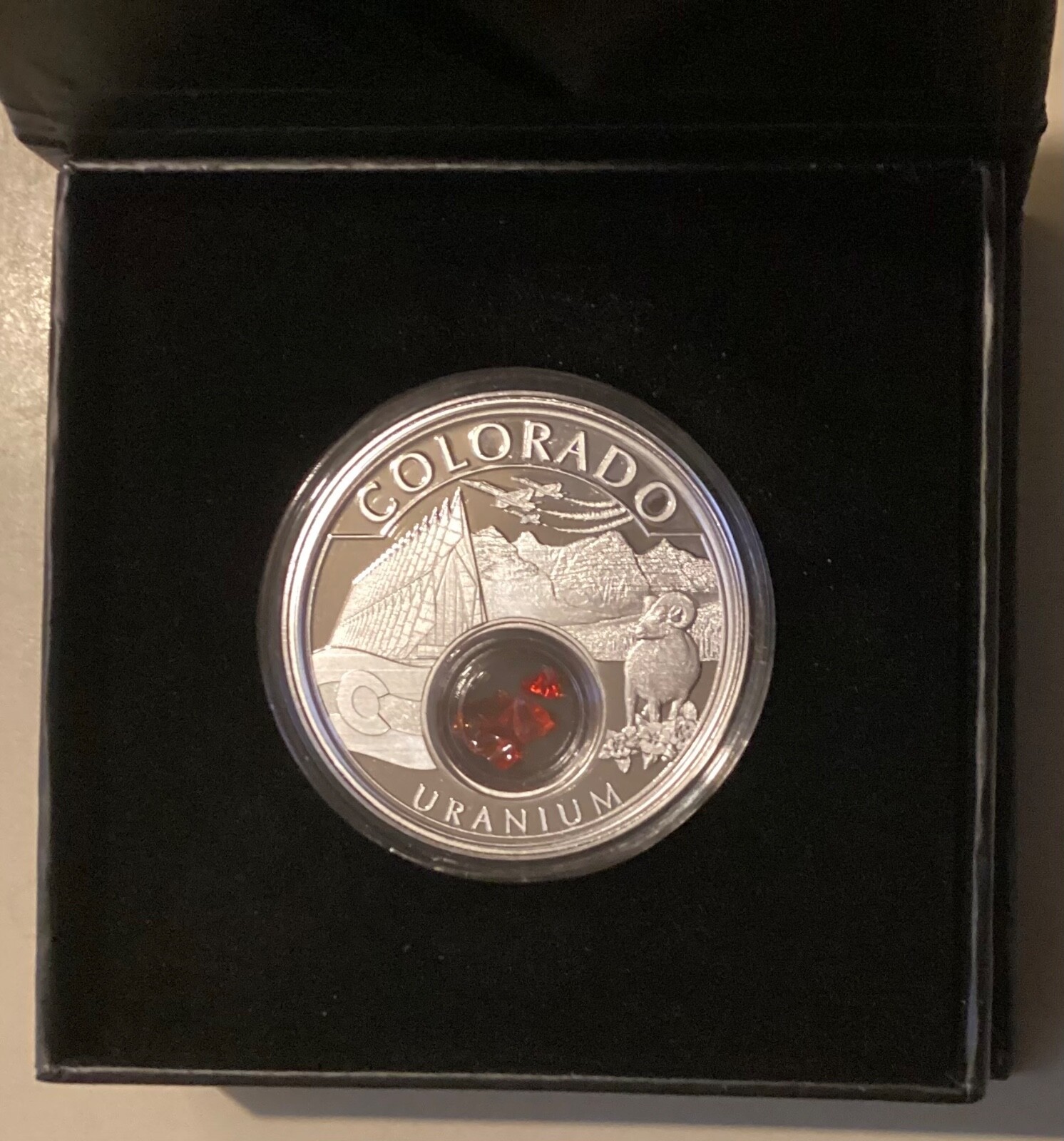 COLORADO URANIUM #/500 with MINT BOX 1 OZ SILVER Treasures of the US ...