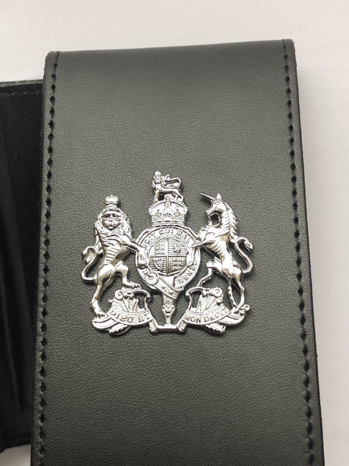 ID Holder / Warrant Card Wallet with U.K. Coat of arms Crest | eBay UK