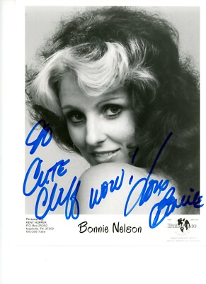 Autographed 8x10 Photo Bonnie Nelson Country Music Singer | eBay