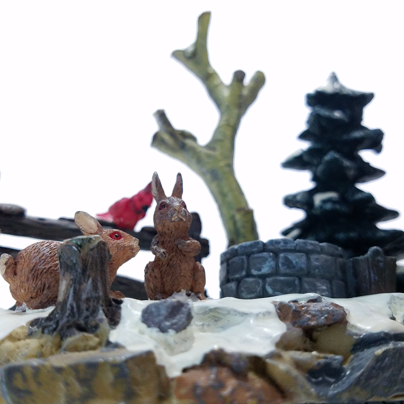 Lemax 2001 Curious Bunnies Village Collection #13353 Cardinal Woodland ...
