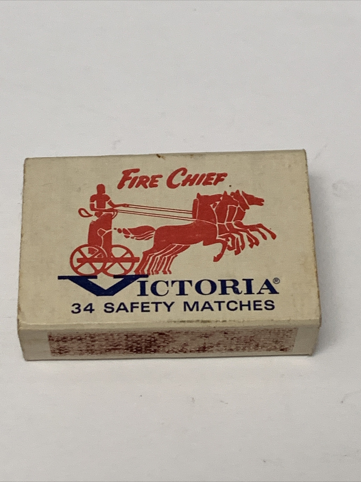 Rare Vintage Matchbox Victoria Fire Chief Safety Matches TransMatch Inc ...