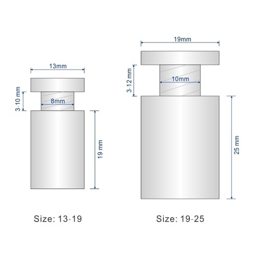 Sign Mounts / Sign Standoff / Sign Fixings /Wall Stand Off Fixings ...