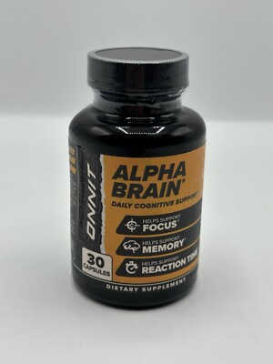 Onnit Alpha Brain Daily Cognitive Support 30 Capsules Memory 04/2026 ...
