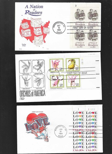 US FDC FIRST DAY COVERS COLLECTION WITH PLATE BLOCKS 1984 LOT OF 21 | eBay
