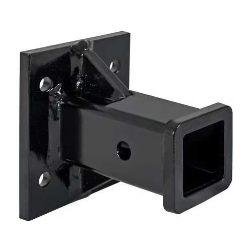 Black Receiver Tube 2 In. I.D. X 6 In. L Welded to 1/2 In. Mounting ...