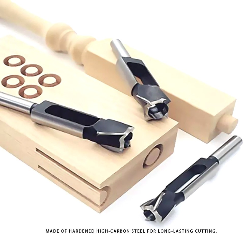 4 Size 13mm Shank Carbon Steel Wood Plug Cutter Wood Drill Cutter Tool ...