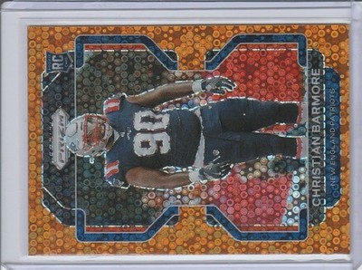 2021 Christian Barmore Panini Prizm Orange Disco Prizm Rookie Card #388 ...