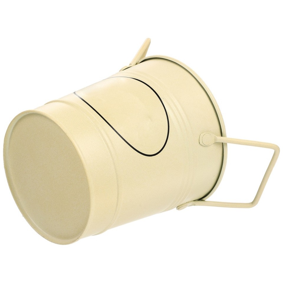 Mini Round Flower Pot Plant Bucket Home Decoration bucket with Handle ...