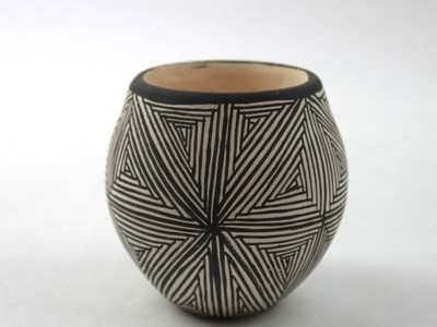 Acoma New Mexico Pueblo Pot by Louis Snowflake Pattern | eBay