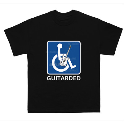 Guitarded T-shirt Meme Funny Guitar Player Music Pun Tee | eBay