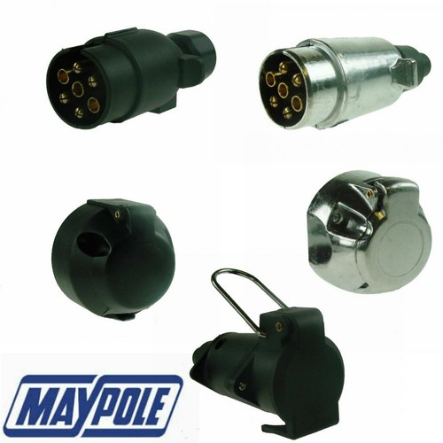 Maypole TOW BAR & Trailer Fittings 7 Pin Sockets Plugs Plastic & Metal ...