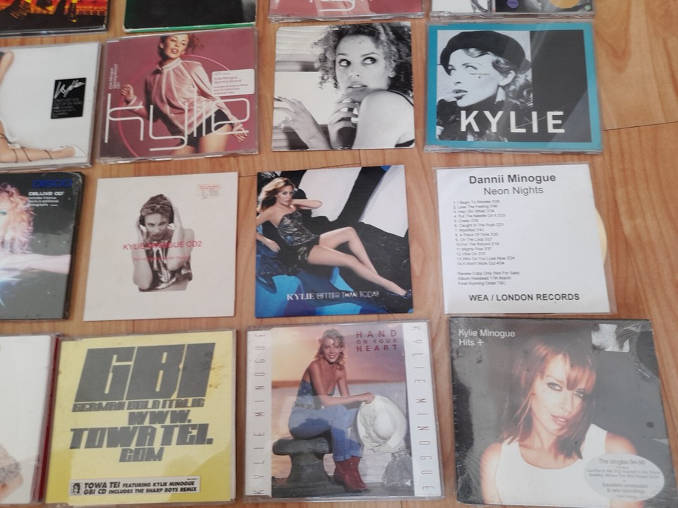 29 x kylie Minogue cd singles albums collection pwl posters promo | eBay UK