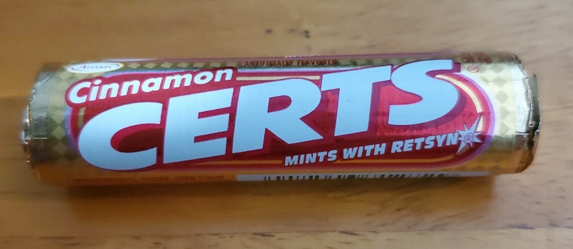 1 Roll Certs Mints Cinnamon Classic 0.72oz Collectors Candy (SEE ...