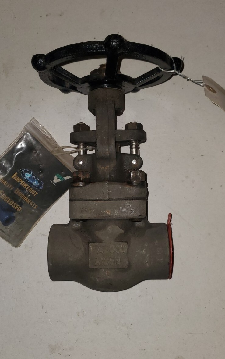 Beric 1 1/4" Gate Valve Socket Weld A105N Class800 1975psi @ 100°F ...