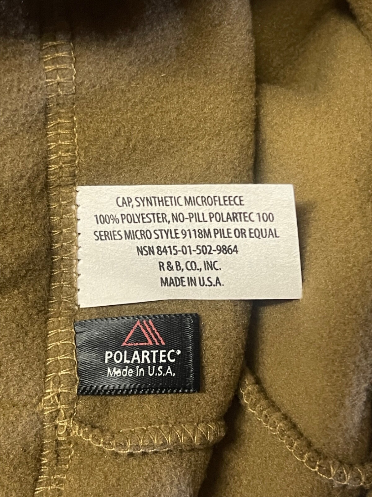 NEW G.I. US Military POLARTEC Micro Fleece Cap Beanie Coyote Brown | eBay