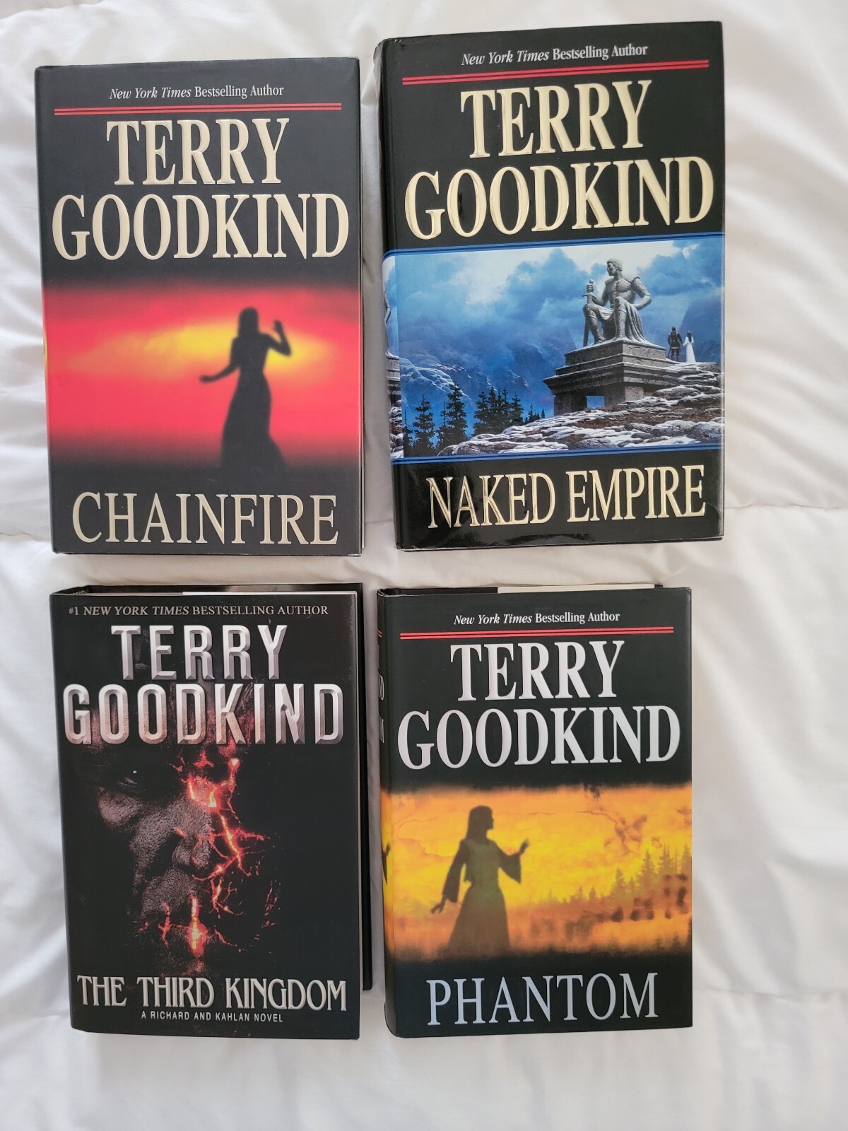 Terry Goodkind, 1st. Editions-Chainfire, Phantom, The Third Kingdom,Naked Empire | eBay