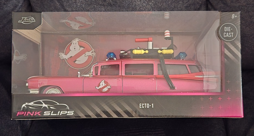2025 Jada Pink Slips 1:24 Scale Ghostbusters Ecto-1 Pink Chase 1/24 | eBay
