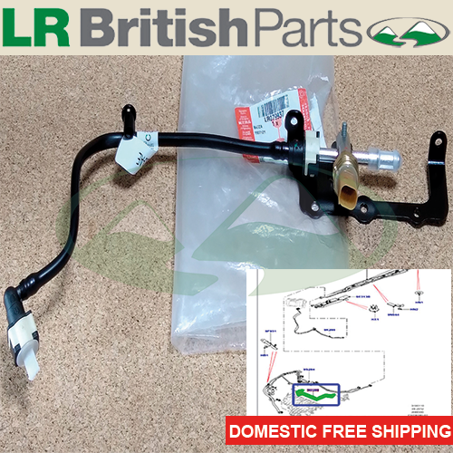 GENUINE LAND ROVER MANIFOLD FUEL TUBE W SENSOR EVOQUE DISCOVERY SPORT ...